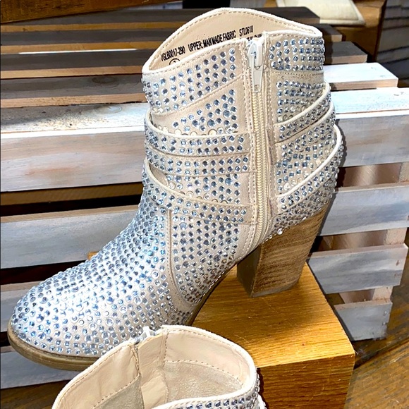 Very G | Shoes | Mega Bling 2 Heel Bootie | Poshmark